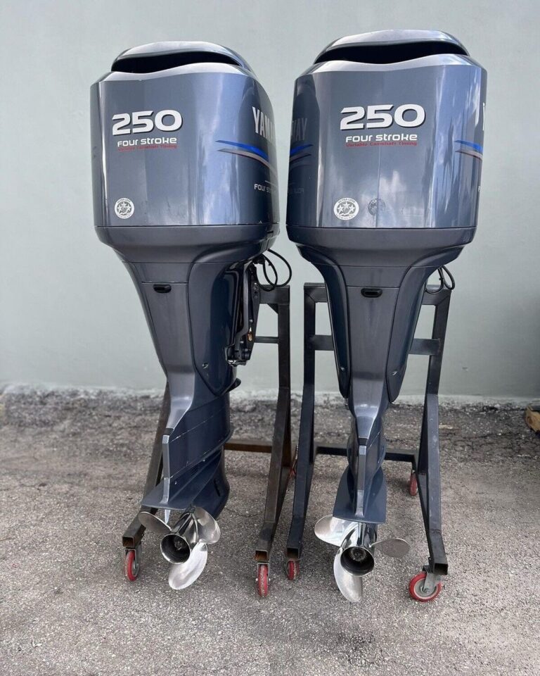 Twin 2016 Yamaha 250 Hp 4 Stroke 25″ Outboard Motors - Used Yamaha ...